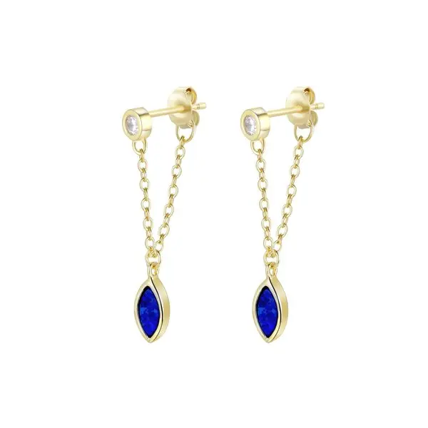 KAMARIA Full Swing Opal Dangle Earrings - Blue