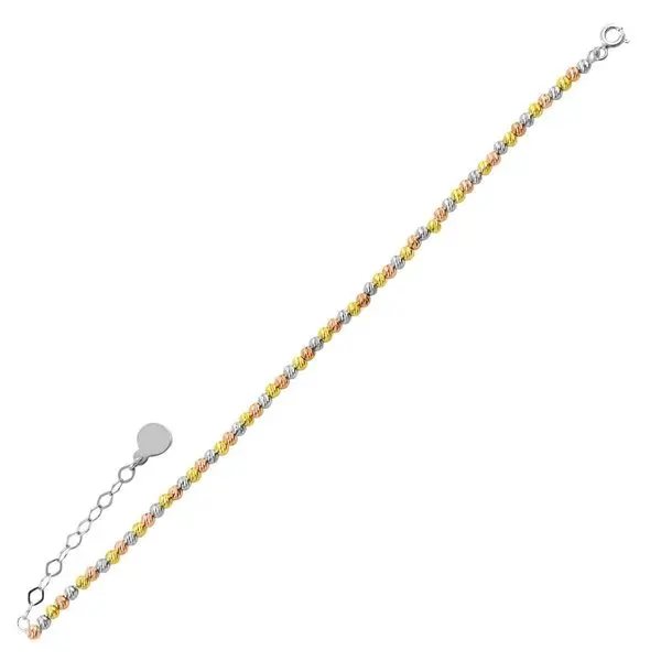 SPERO LONDON Beaded Bracelet - Gray/yellow