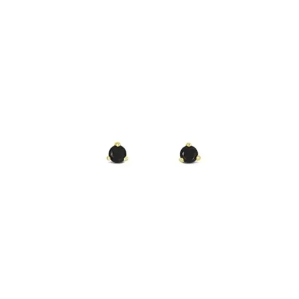LUTIRO 10k Gold Cubic Zirconia Stud Earrings