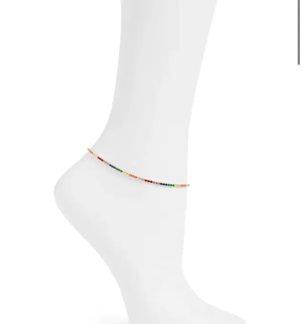 SHYMI Tennis Anklet - Gray/yellow