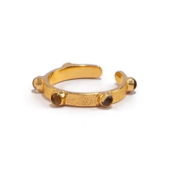 GODDESS CHARMS Solar Plexus Chakra Ring - Gold/yellow