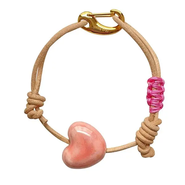 SMILLA BRAV Ceramic Heart Bracelet - Black/gray