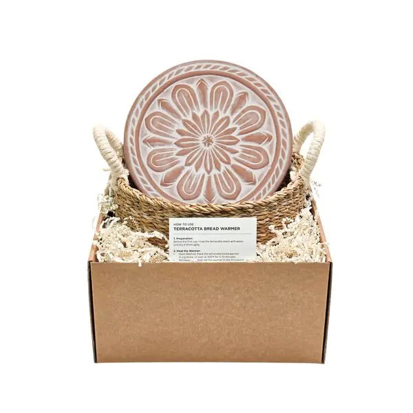 KORISSA Bread Warmer & Basket Vintage Flower