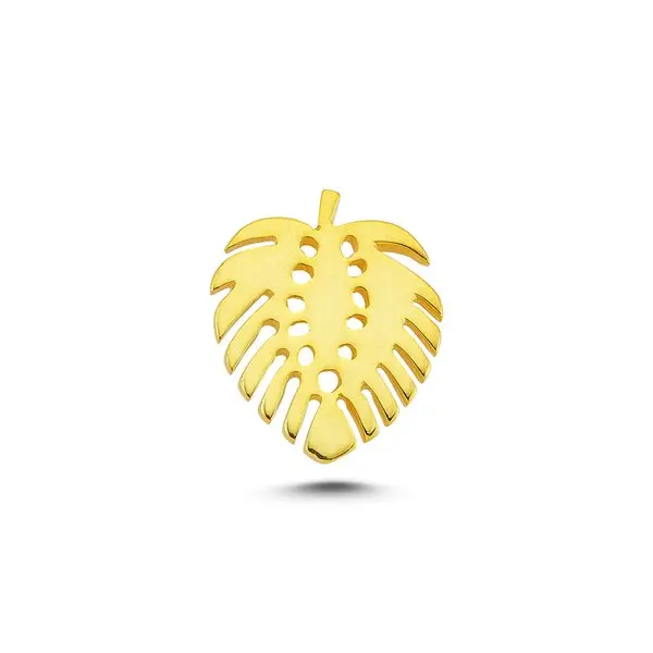 ECCE ARTISAN DIAMONDS Monstera Mini Pin - Gold