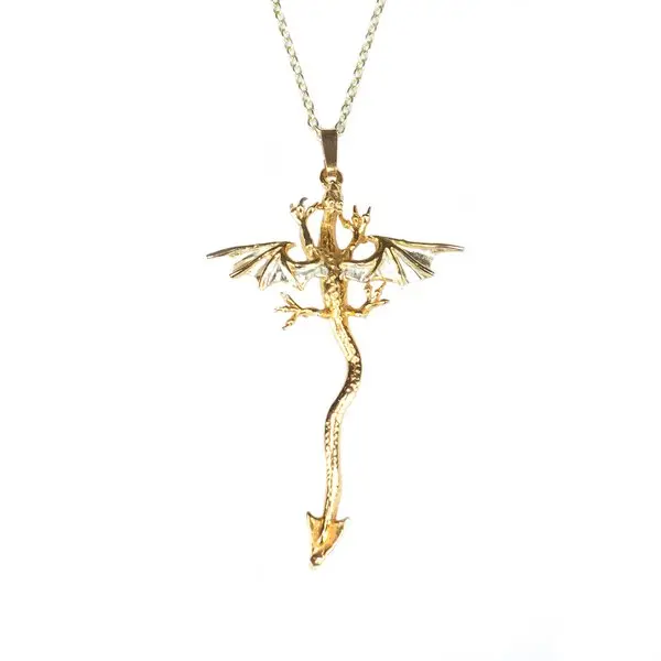 SIMON KEMP JEWELLERS Dragon Pendant In Vermeil On Silver - Gold