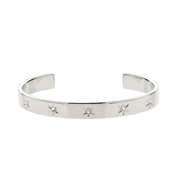 EMMA HOLLAND JEWELLERY Platinum & Crystal Star Cuff - Silver