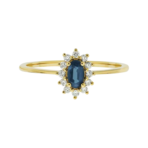 LA KAISER Sapphire And Diamond Ring - Gold