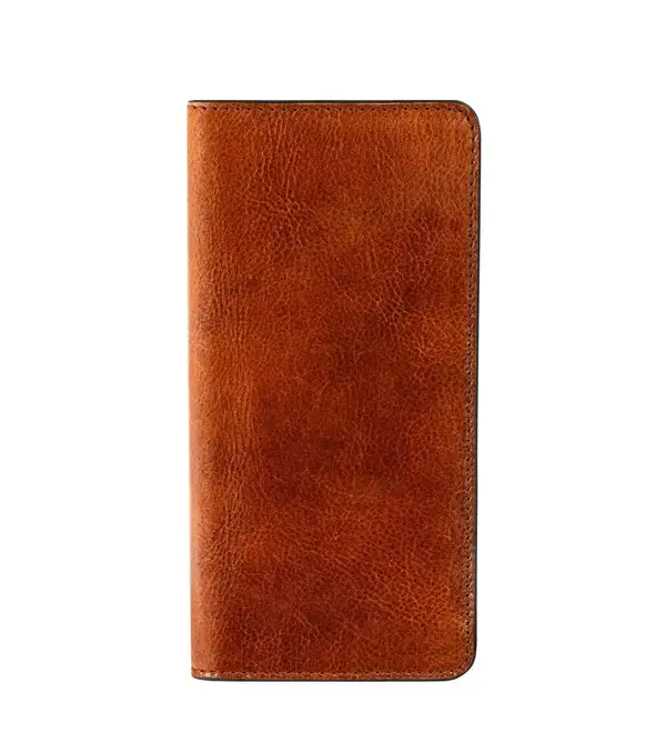 TIME RESISTANCE A Coat Wallet For The Periodic Table Cognac - Brown
