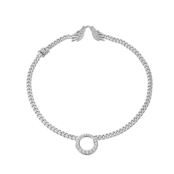 BLOOMTINE | EARTH ANGEL HQ Archangel Halo Wings Premium Choker - Silver