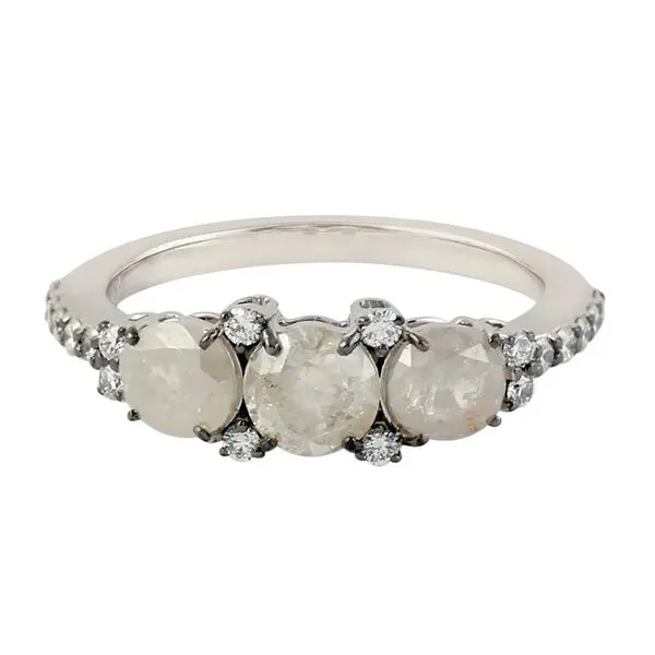ARTISAN Ice Cut Diamond Three-stone Ring - White