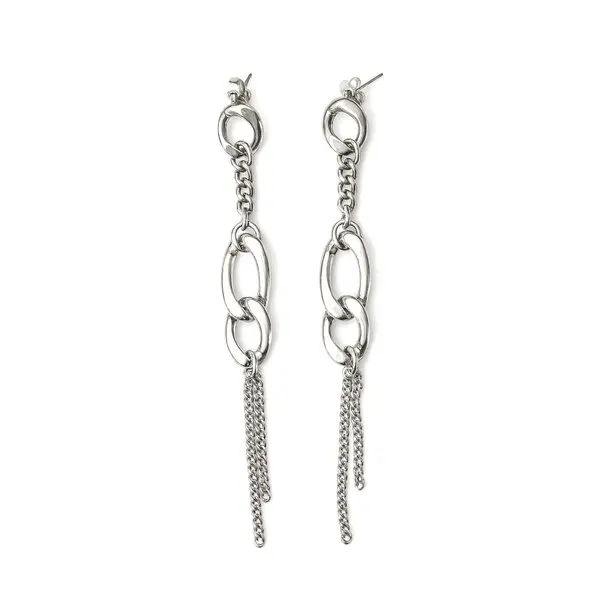 MY MOKONDO Zephira Chain Dangle Earrings - Silver