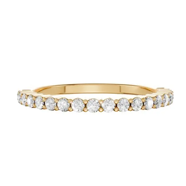 AYA FINE JEWELRY 0.27 Ct Round Diamond Eternity Band In 14k Gold - Yellow