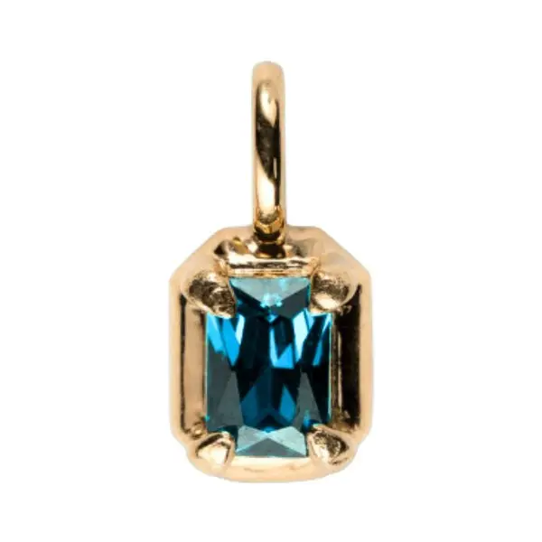 BELINDA JEWELZ Swiss Topaz Charm - Blue