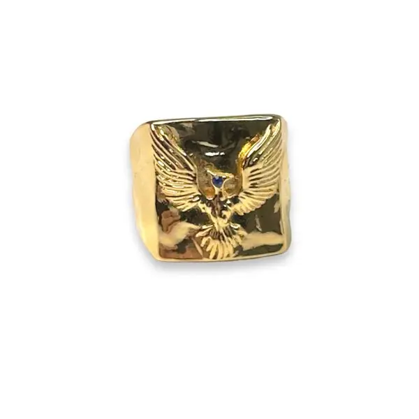 JAGGED HALO JEWELRY Phoenix Signet Ring - Gold