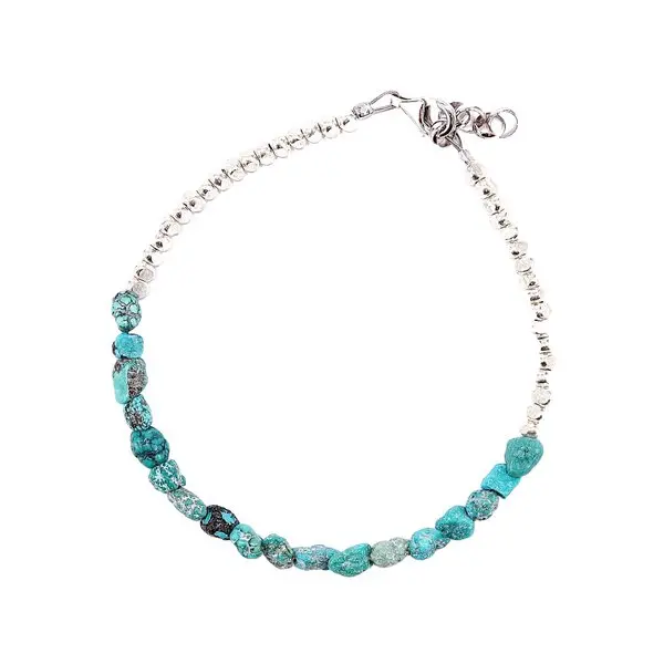 MINERALGEMS ✩ STUDIO Nevada Turquoise Bracelet - Blue/silver