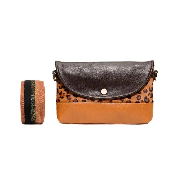 L2R THE LABEL Germaine Mini Bag Leo Charcoal