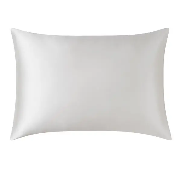 SILK AND BEARS Pearl Mulberry Silk Pillowcase – Pure Silk, Envelope Style - White