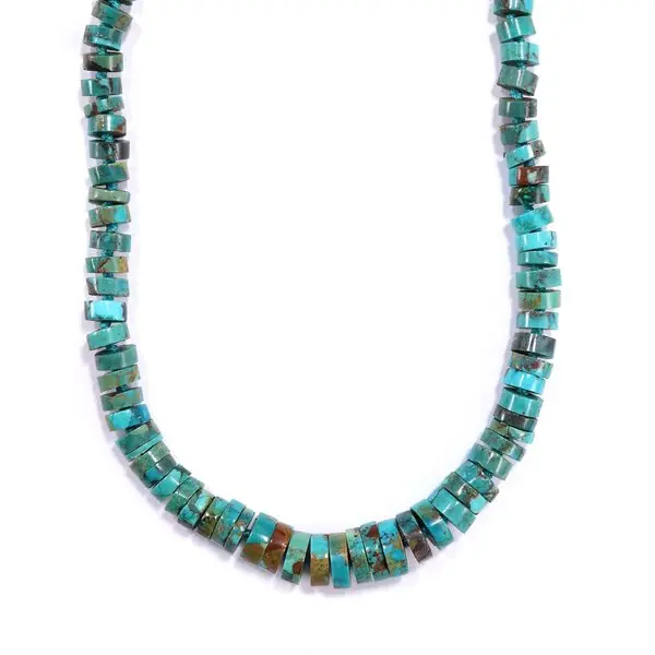 MINERALGEMS ✩ STUDIO Nevada Turquoise Rondelle Necklace - Blue