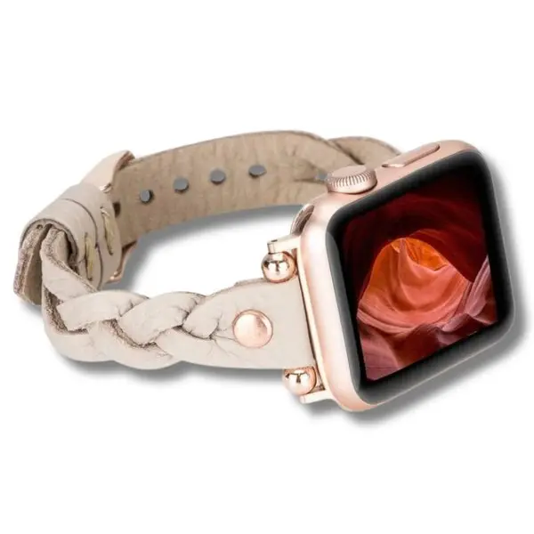 LEATHERE Apple Watch Braided Band - Beige