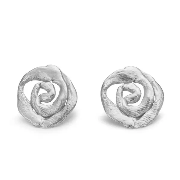 EVA REMENYI Origin Small Spiral Earrings - Silver