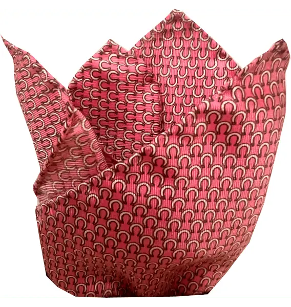 LAZYJACK PRESS Get Lucky Pocket Square - Pink