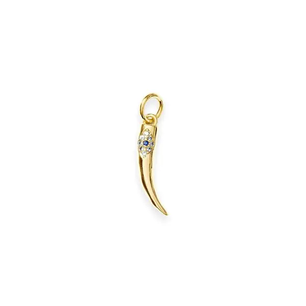 ALEXIE OF ATHENS Evil Eye Horn Charm - Gold