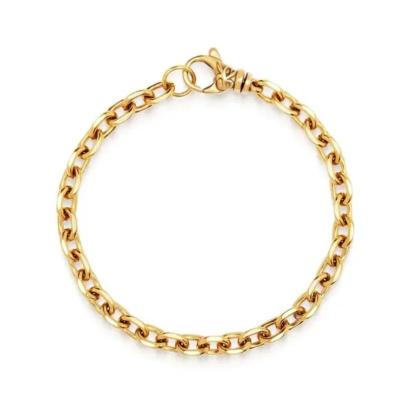 NIALAYA JEWELRY 4mm Cable Chain Bracelet - Gold