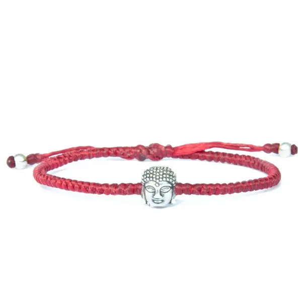 HARBOUR UK BRACELETS Buddha Beaded Bracelet - Red