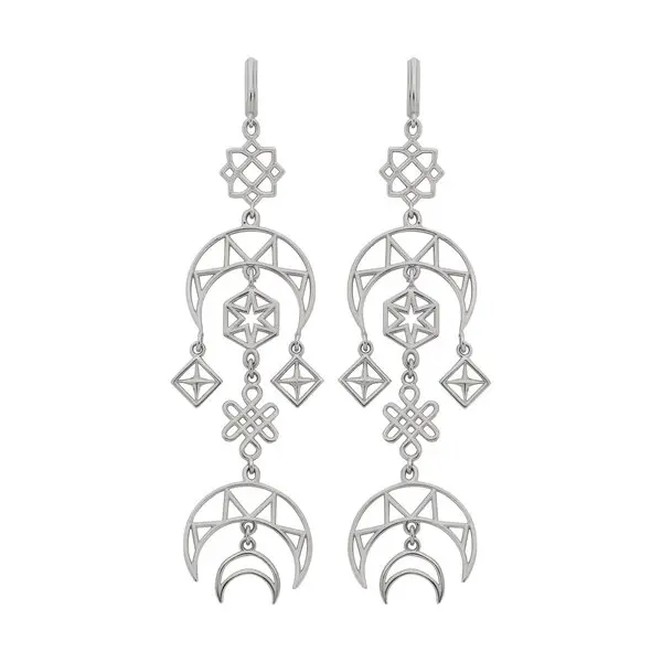 ZOË & MORGAN Enlightened Dangle Earrings - Silver