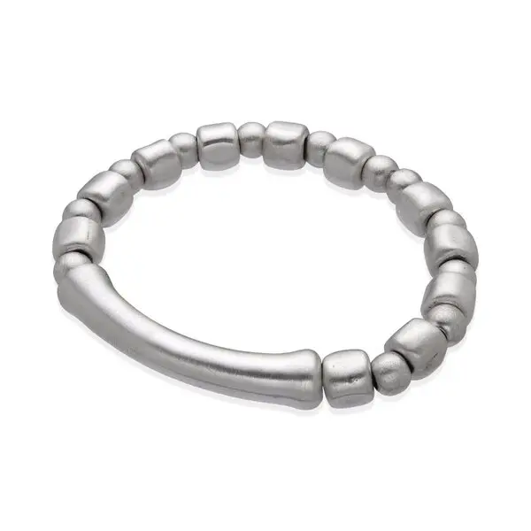 ALTAR™ ORNAMENTS CO. Eden Beaded Bracelet - Silver