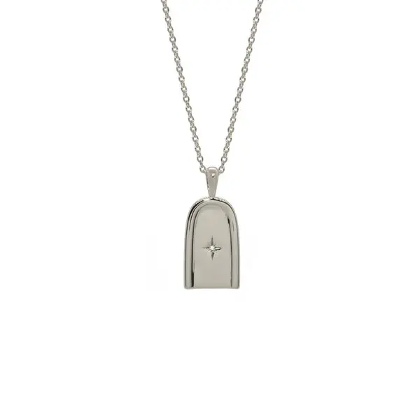 JANUS EDINBURGH Arch Door Gateway Sterling Necklace - Silver