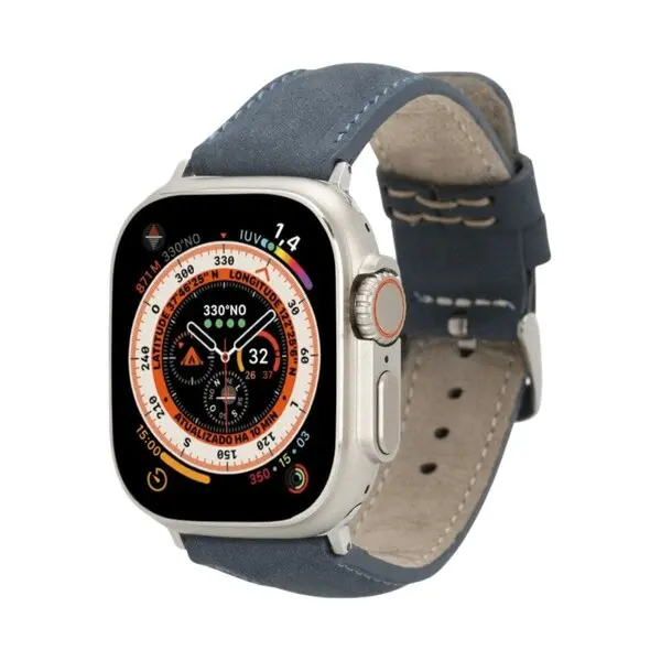 LEATHERE Leather Apple Watch Band - Blue