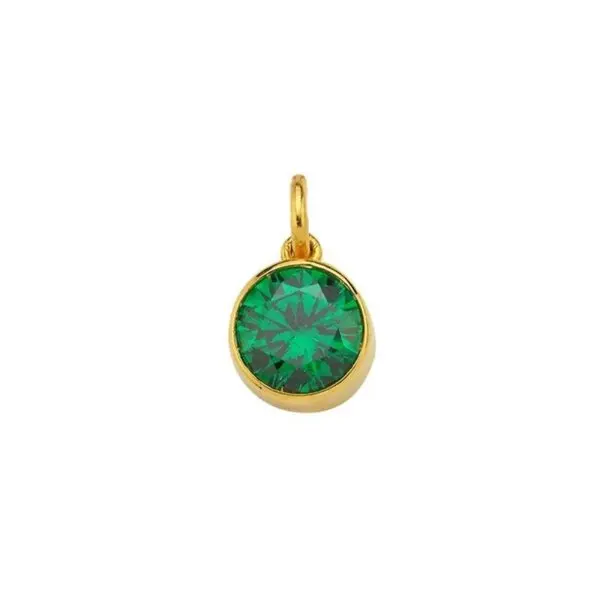 LINYA JEWELLERY Birthstone Charm - Green