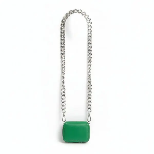 SANTE GRACE Mini Crossbody Bag With Silver Chain - Green