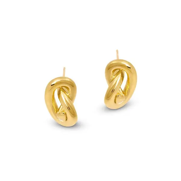 AMADEUS Knot Stud Earrings - Gold