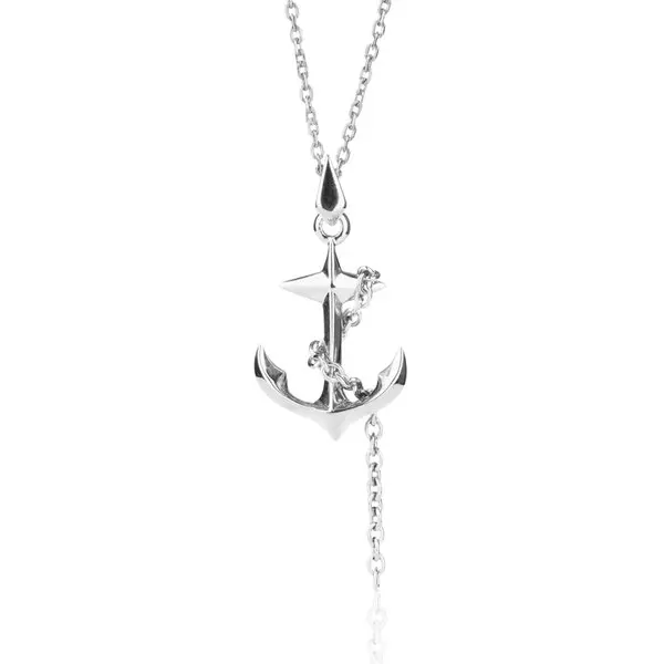 KASUN LONDON Sea Anchor Pendant - Silver