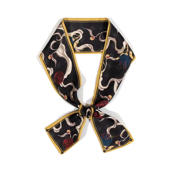 LOST PATTERN Dream Silk Twill Neck Bow - Black