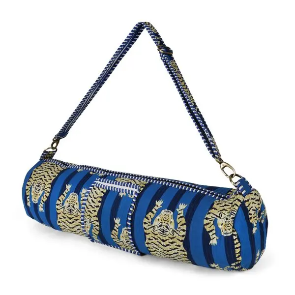 CYC Tibetan Tiger Print Yoga Bag - Blue/black