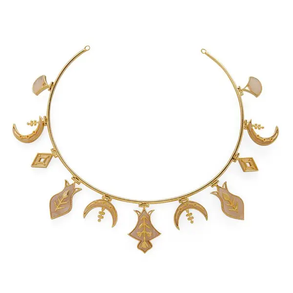 DHWANI BANSAL Hamsa Choker - Gold