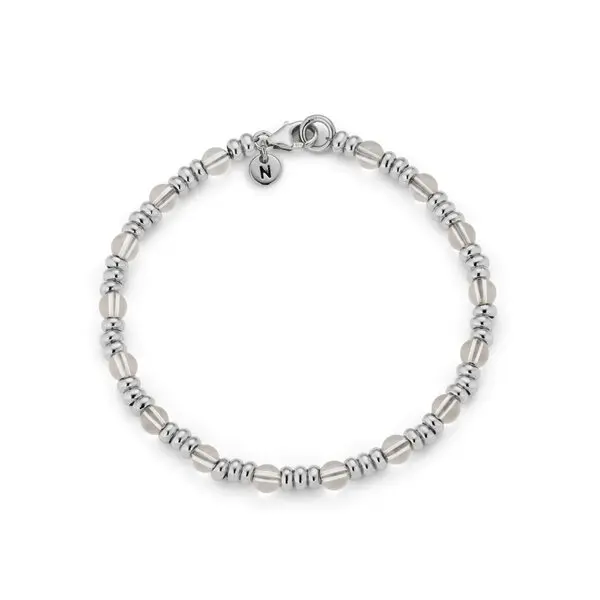 NELLOU JEWELLERY Gem Crystal Sterling Bracelet - Silver