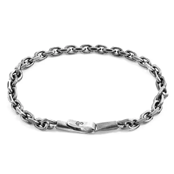 ANCHOR & CREW Halyard Single Sail Chain Bracelet - Silver