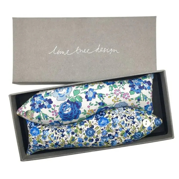 LIME TREE DESIGN Spare Room Box Of Two Lavender Fish Drawer Scenters Made With Liberty Tana Lawn Fabric - Blue