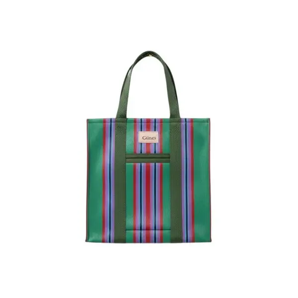 GUNES SWIM Box Tote - Green/red