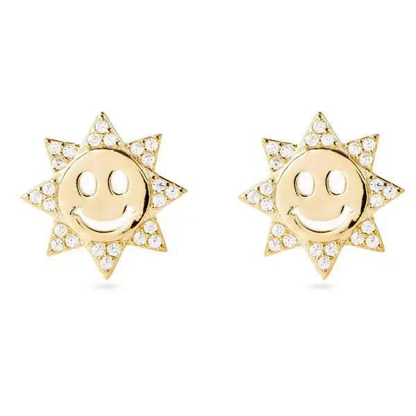 ONEWILDONE You Are My Sunshine Stud Earrings - Gold