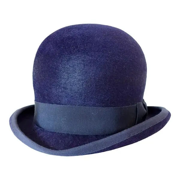 ROMER MILLINERY Bolder Bowler Hat - Blue