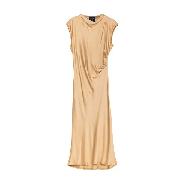 TANTRA SPAIN SL Satin Maxi Draped Dress