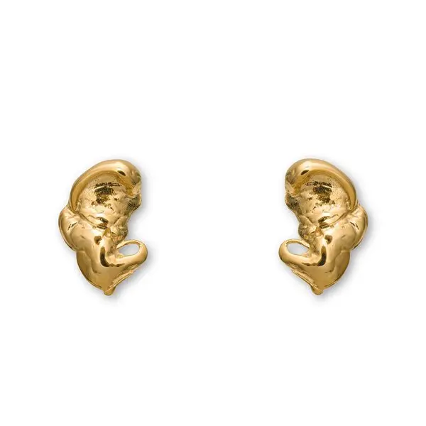 EVA REMENYI Euphoria Elephant Stud Earrings - Gold
