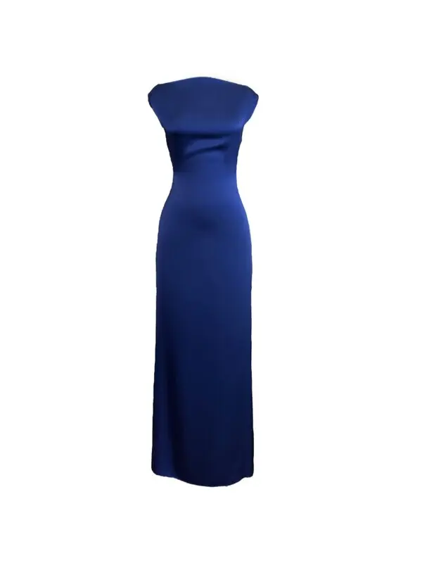 JANE GALA Silk Maxi Dress