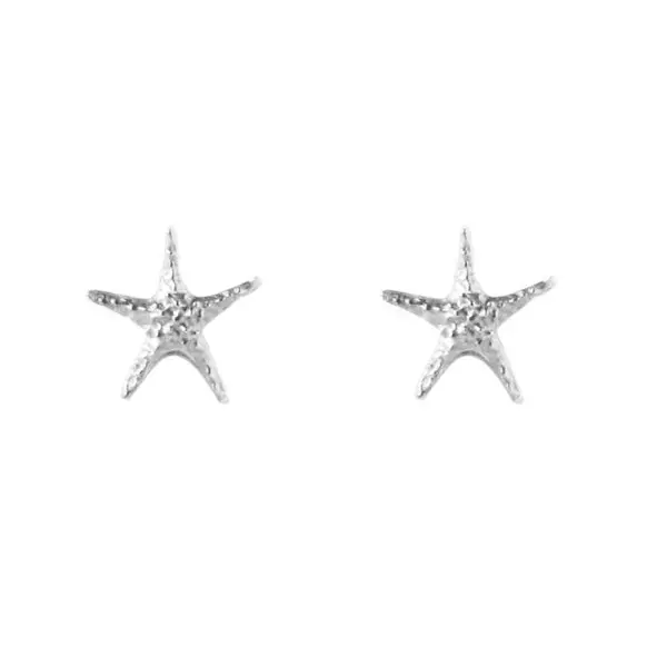 LEE RENEE Starfish Stud Earrings - Silver