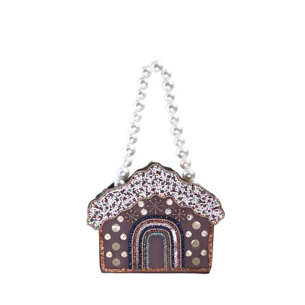 SIMITRI Winter Cottage Petit Bag - Grey/white